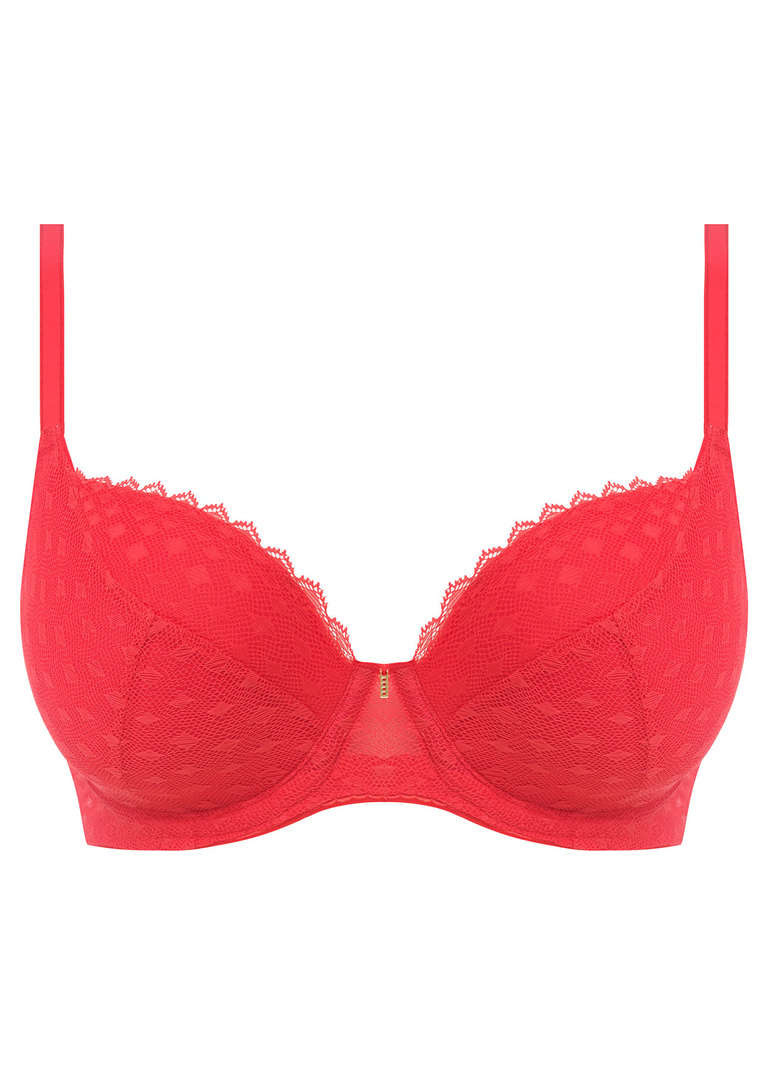 Biustonosz FREYA SIGNATURE AA400514CRD Uw Padded Plunge Bra Chilli Red ...